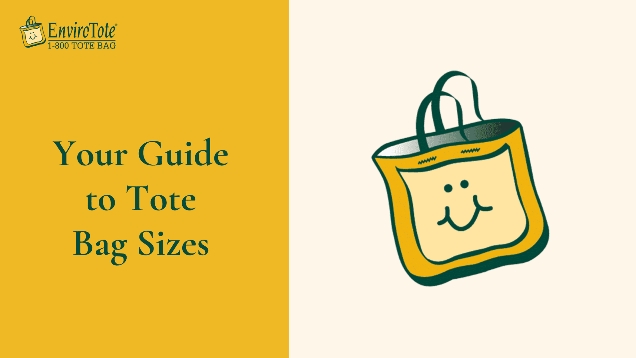 Your Guide to Tote Bag Sizes - Enviro-Tote | Custom Canvas Tote Bags ...